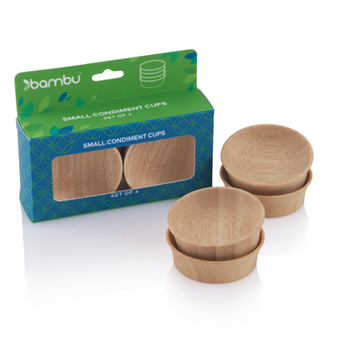 Bamboo Condiment Cups - Small (Set of 4) - bambu