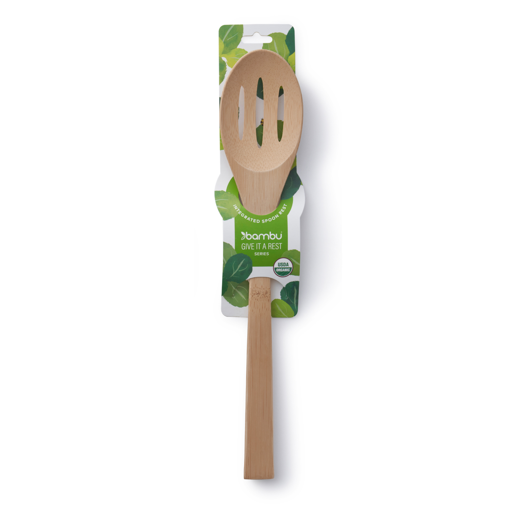 Bamboo Slotted Spoon - Bamboo Utensils & Flatware - bambu