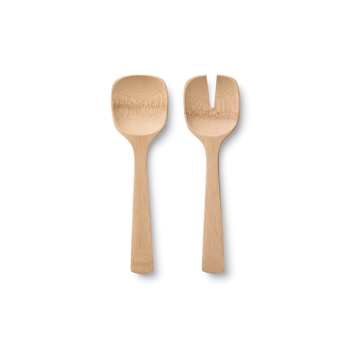 Short Bamboo Salad Servers - bambu