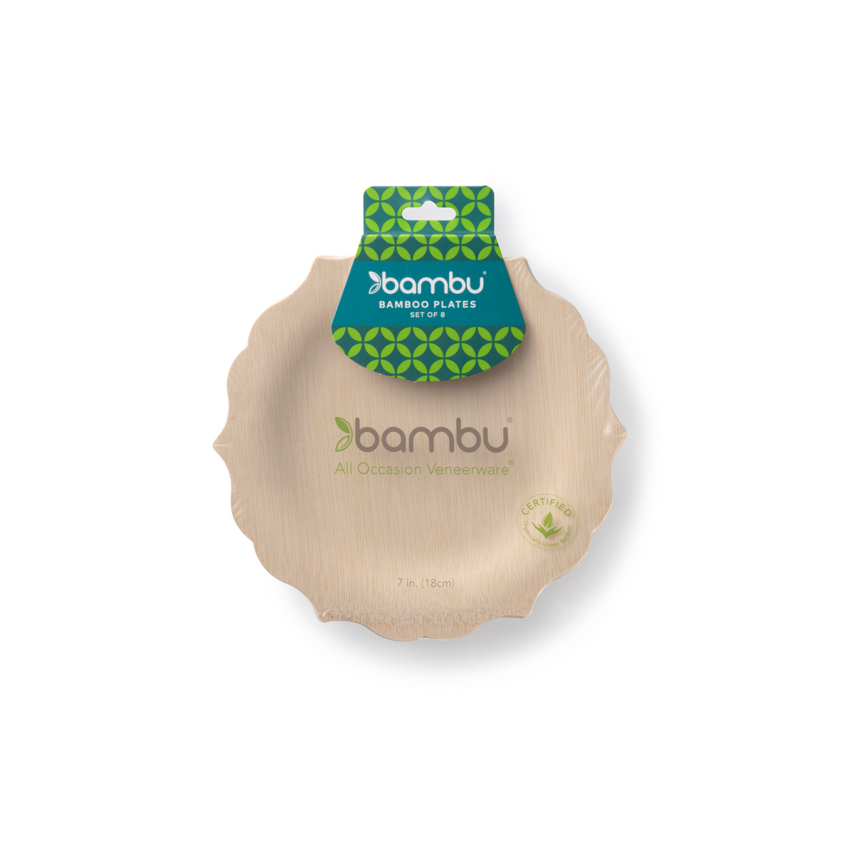 Veneerware® Disposable Bamboo Fancy Plates - bambu