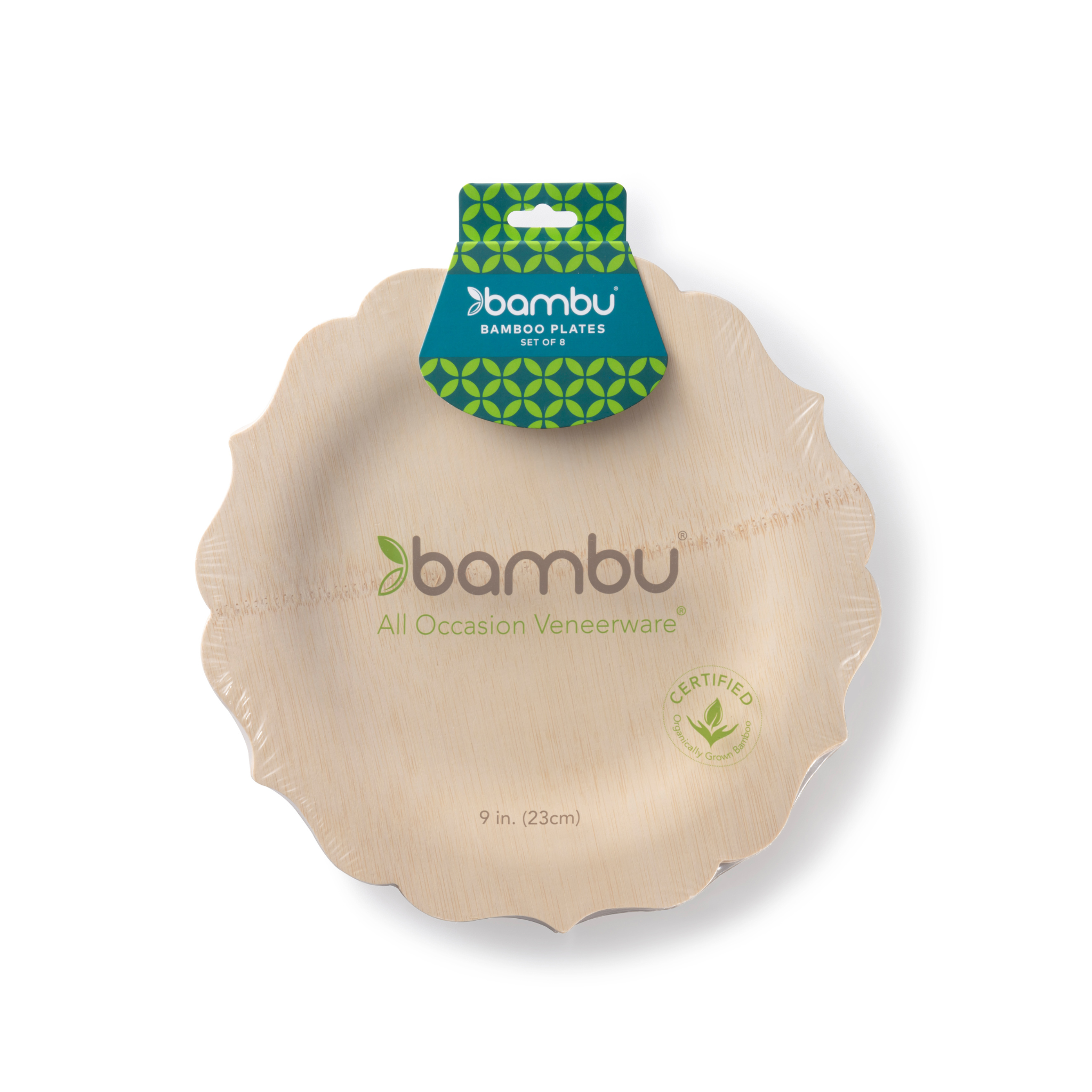 Veneerware® Disposable Bamboo Fancy Plates - bambu