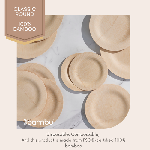 Compostable Bamboo Plates | bambu®