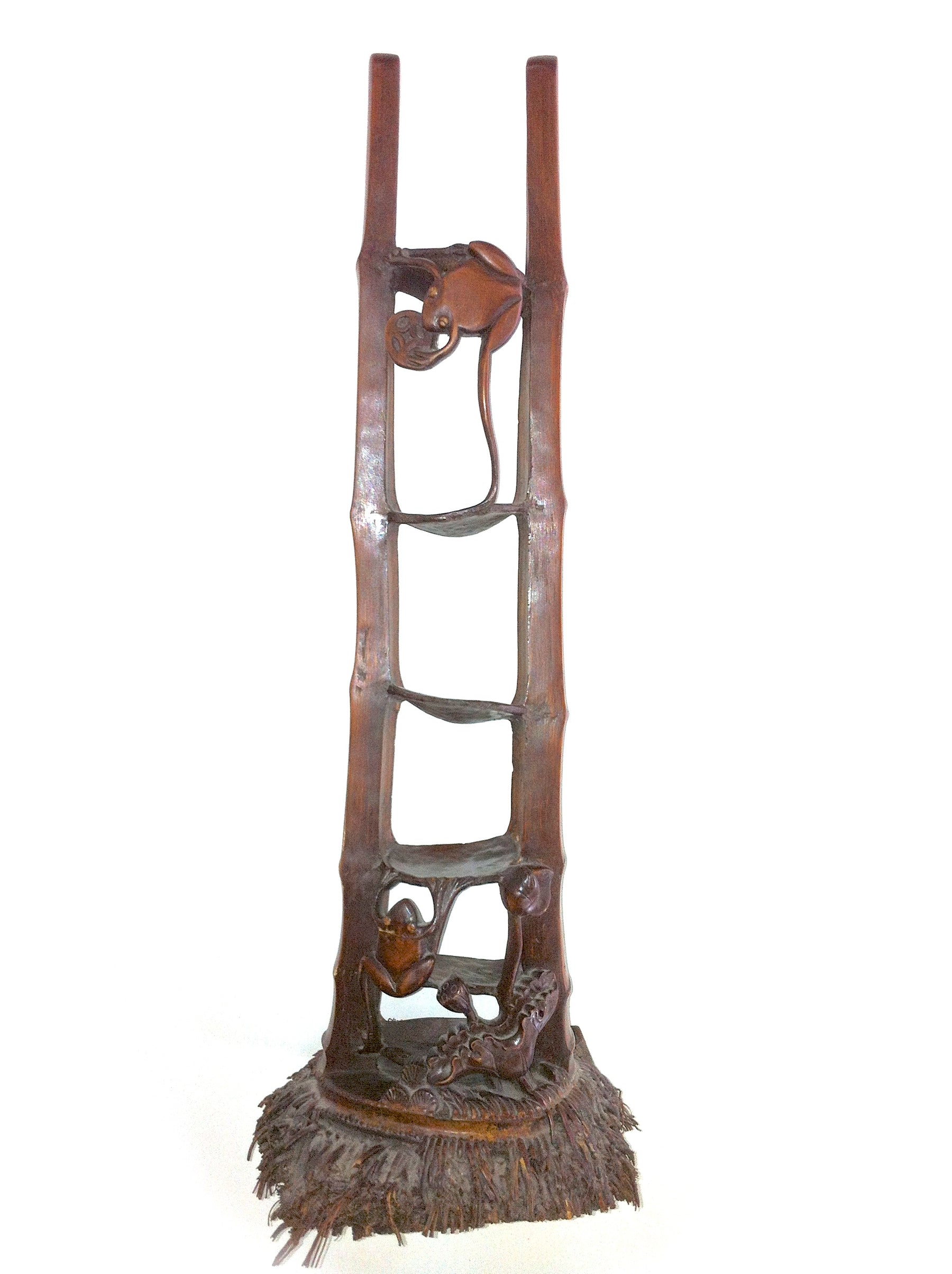 Bamboo Totem. A bamboo artifact symbolizes a small company's journey ...