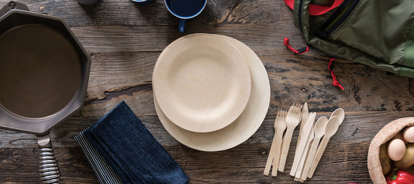 Compostable Plates for Outdoor Eating - bambu